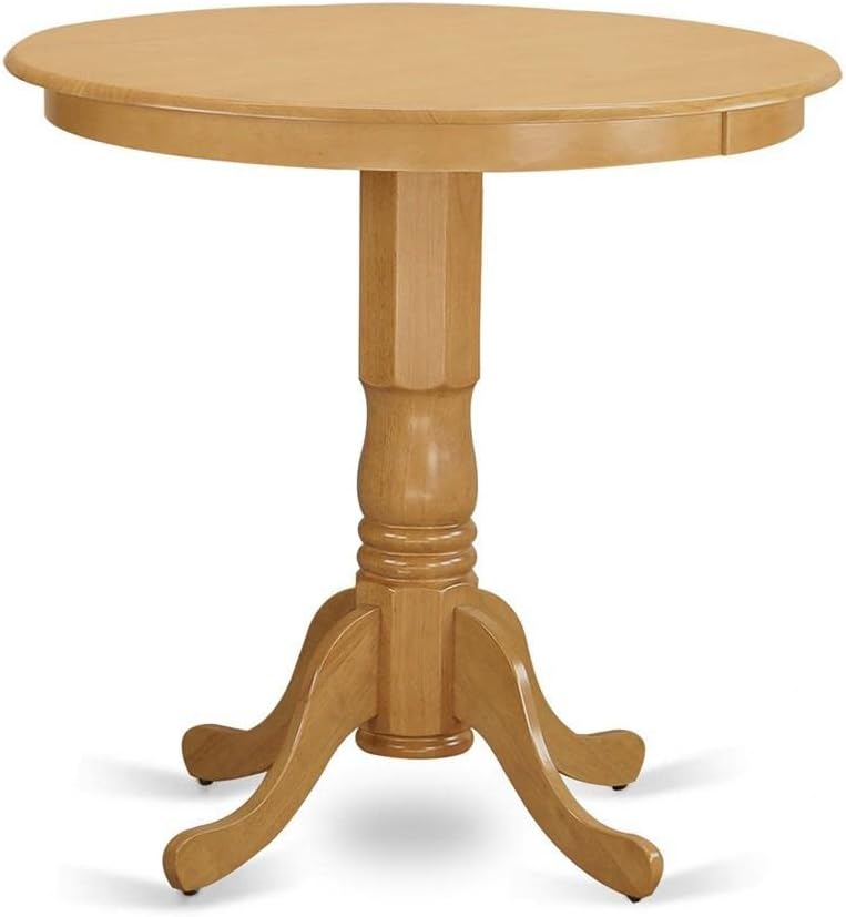 Jackson Counter Height Table - Round Dining Table Top with Pedestal ...