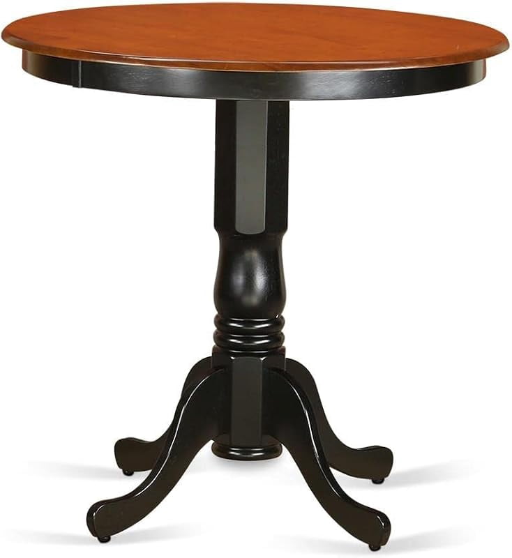 Jackson Counter Height Table - a Round Dining Table Top with Pedestal ...