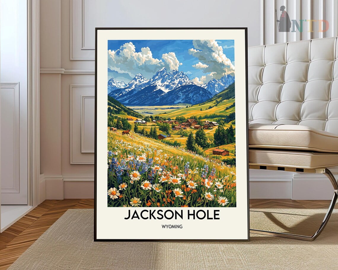 Jackson Hole Poster, Jackson Holejackson Hole Print, Jackson Hole Photo ...