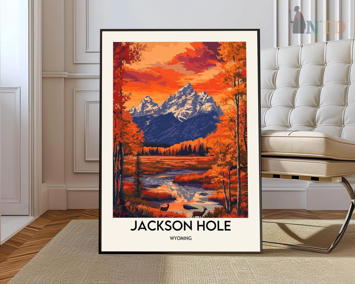 Jackson Hole Poster, Jackson Holejackson Hole Print, Jackson Hole Photo ...