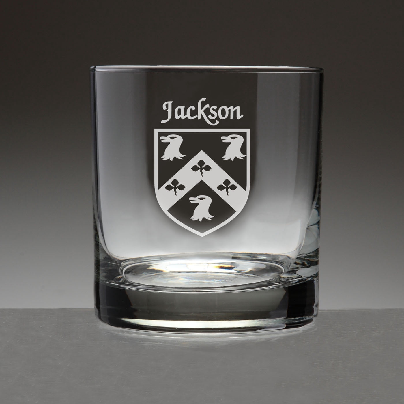 Jackson Irish Coat of Arms Tumbler Glasses - Set of 4 (Sand Etched ...