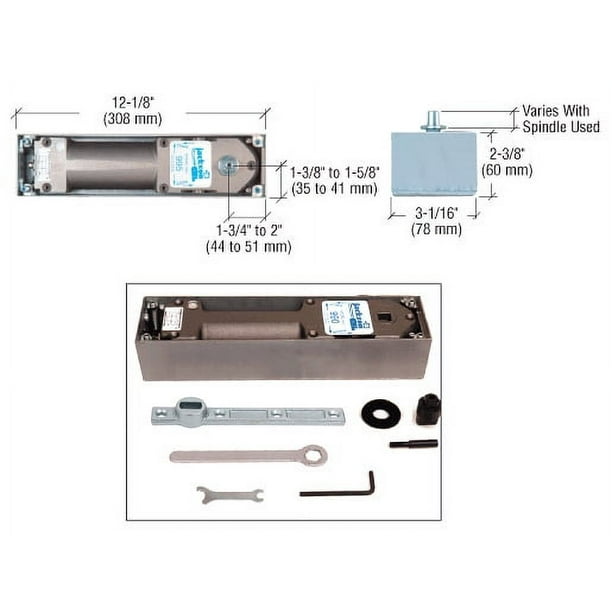 Jackson J990NH0N 900 Series No Hold Open Spring Power Adjustable Floor ...