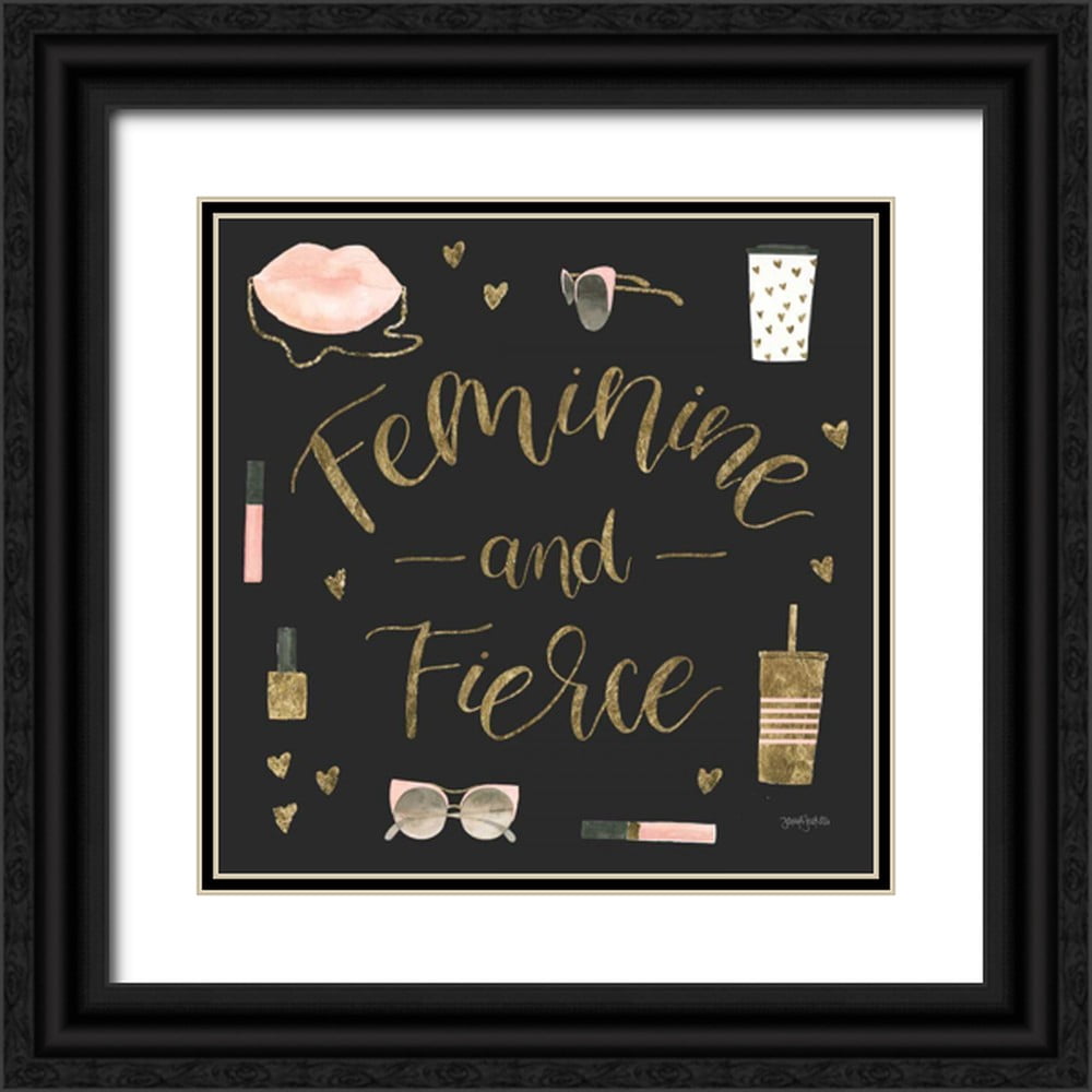 Jackson, Jenaya 12x12 Black Ornate Wood Framed with Double Matting ...