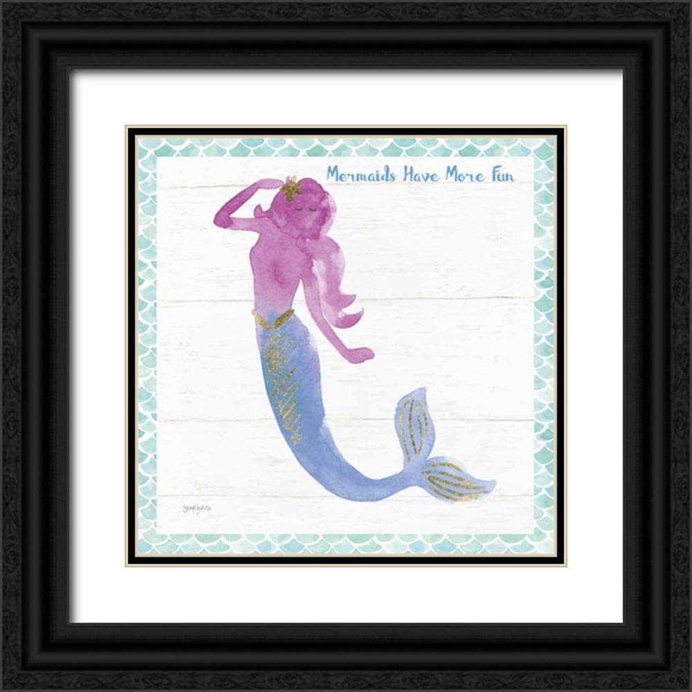 Jackson, Jenaya 15x15 Black Ornate Wood Framed with Double Matting ...