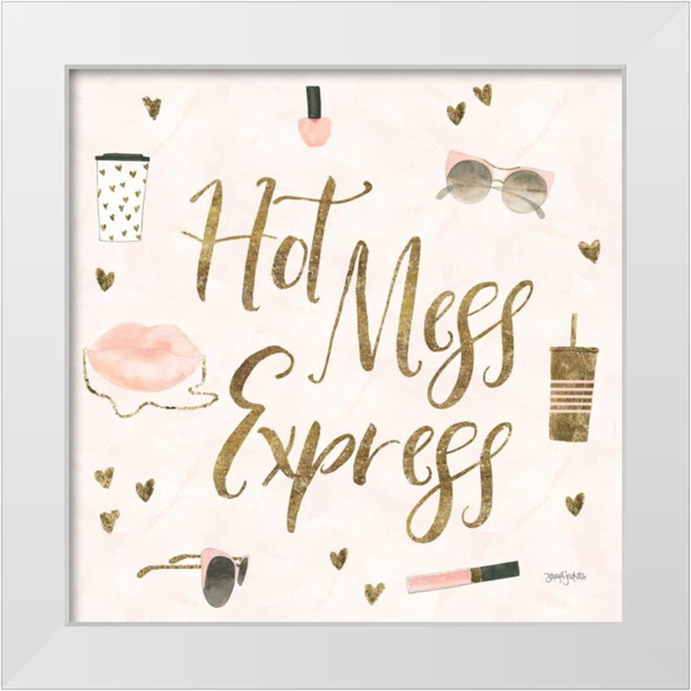 Jackson, Jenaya 26x26 White Modern Wood Framed Museum Art Print Titled - Boss Ladies VII Pink ...