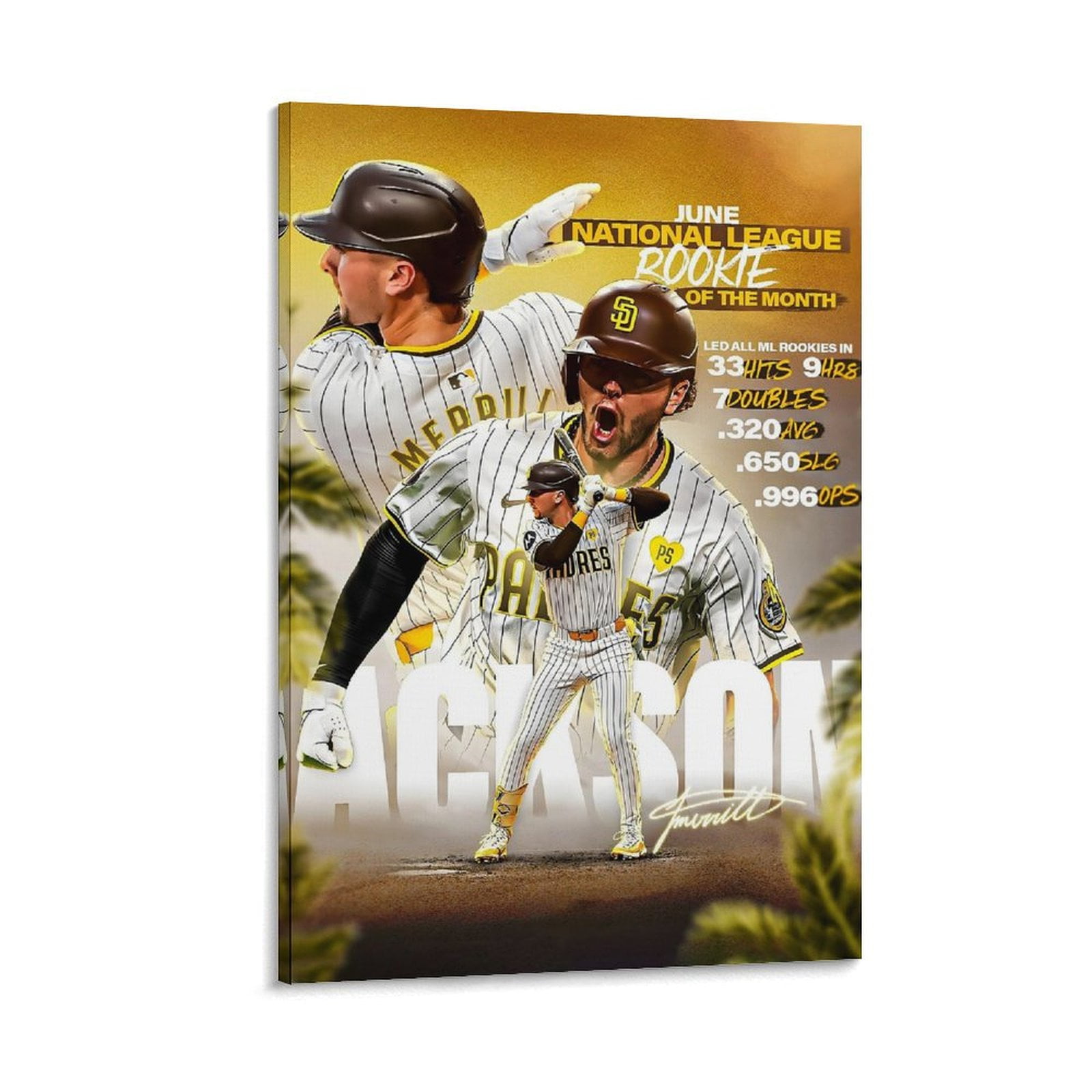 Jackson Merrill Baseball Player Poster Baseball Star Room Decoration ...