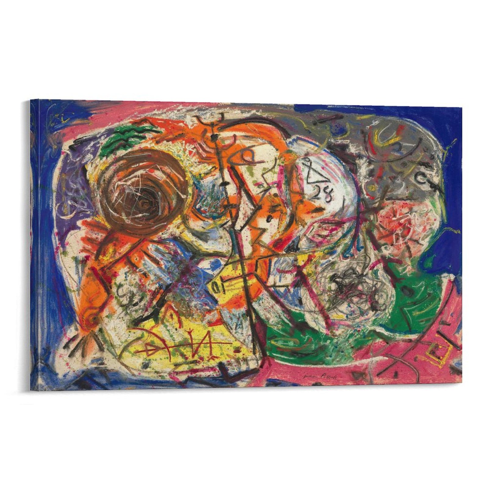 Jackson Pollock Abstract Print Painting (103) Canvas Wall Art Prints ...