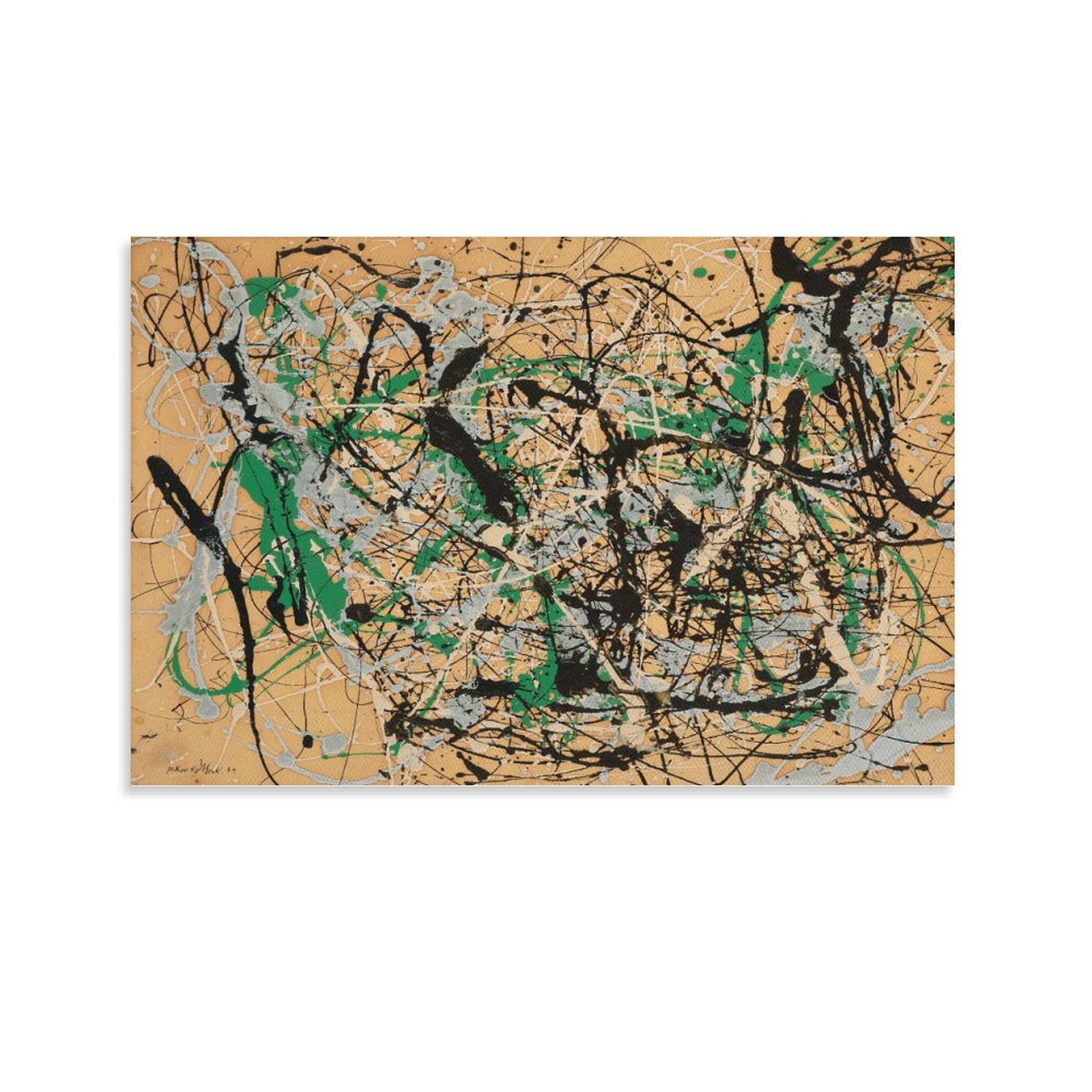 Jackson Pollock Abstract Print Painting (42) Painting On Canvas Wall ...