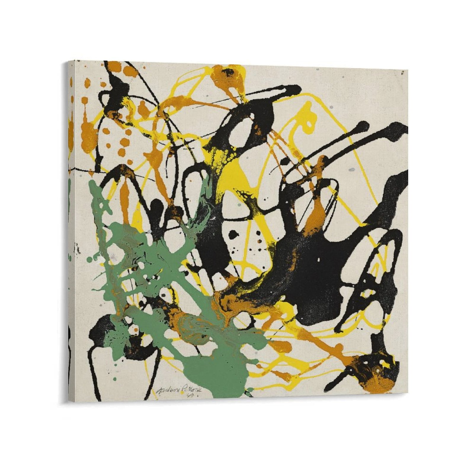 Jackson Pollock Abstract Print Painting (46) Canvas Wall Art Poster ...