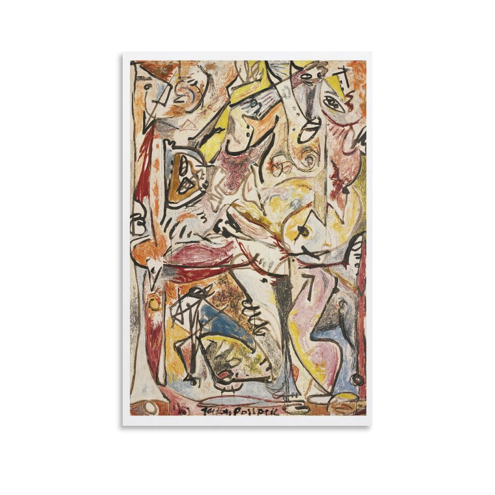 Jackson Pollock Abstract Print Painting (70) Canvas Art Poster and Wall ...