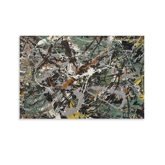 Jackson Pollock Abstract Print Painting (89) Canvas Wall Art Prints ...