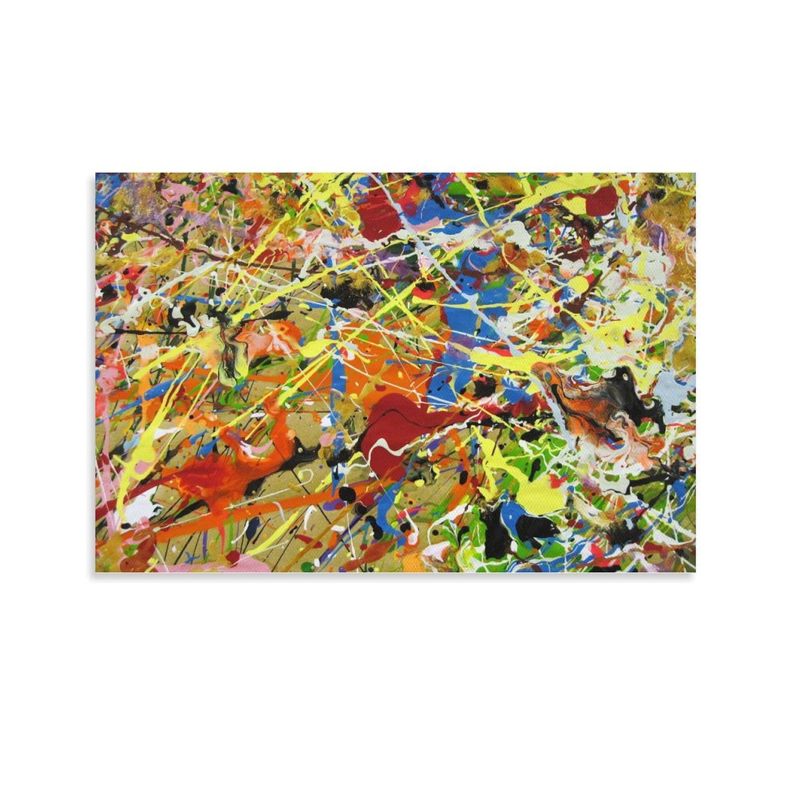 Jackson Pollock American Painters Painted Their Works Poster Picture ...
