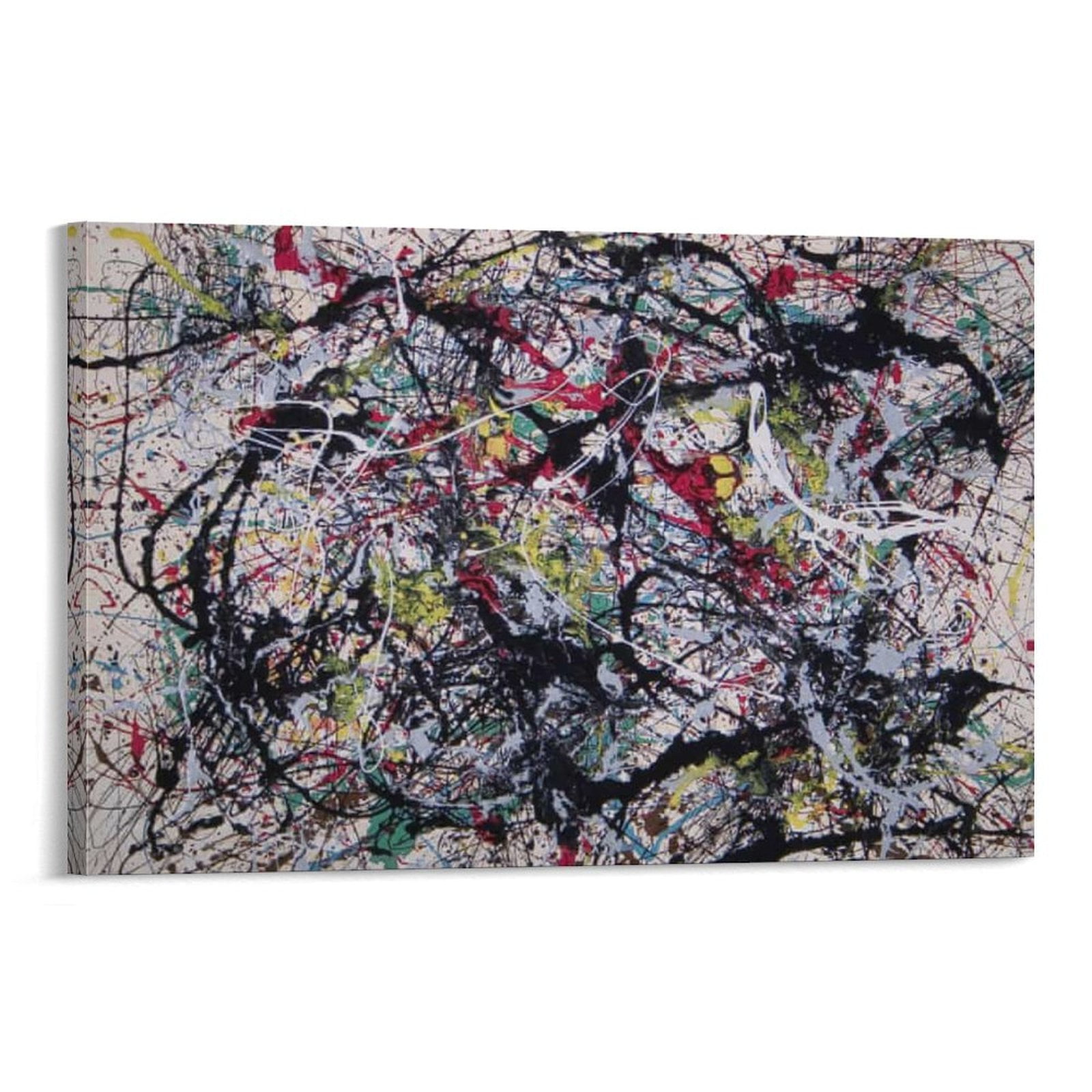 Jackson Pollock The Artist Poster Abstract Expressionism Picture Print ...
