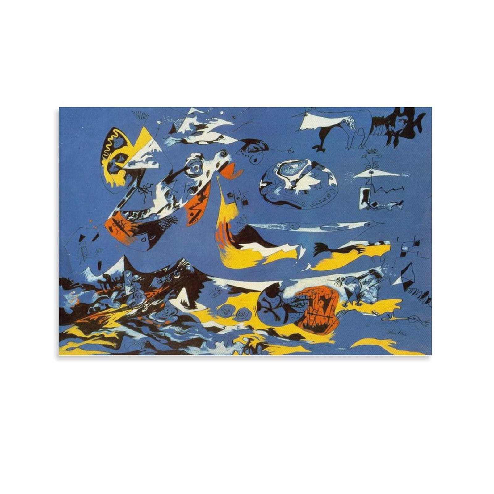 Jackson Pollock The Artist Poster Expressionism Painter Canvas Wall Art ...