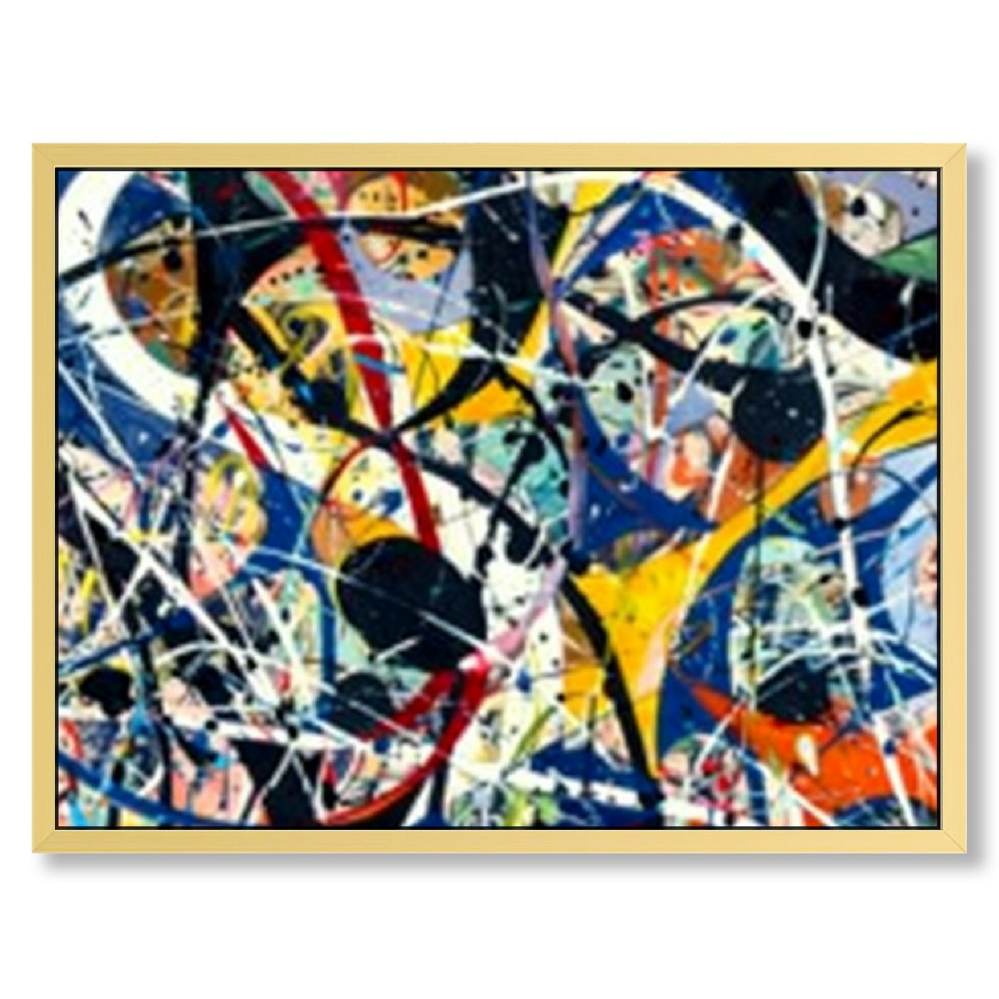 Jackson Pollock - Blue Poles Fine Art Print - for Living Room Office ...