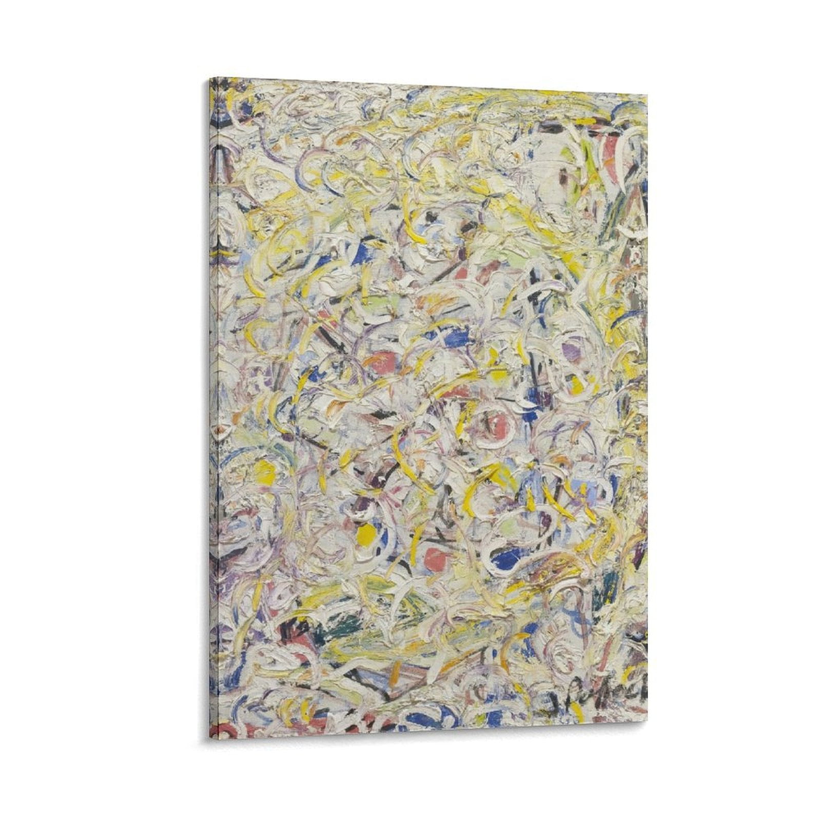 Jackson Pollock Canvas Wall Art Framed 《Shimmering Substance II》 Print ...
