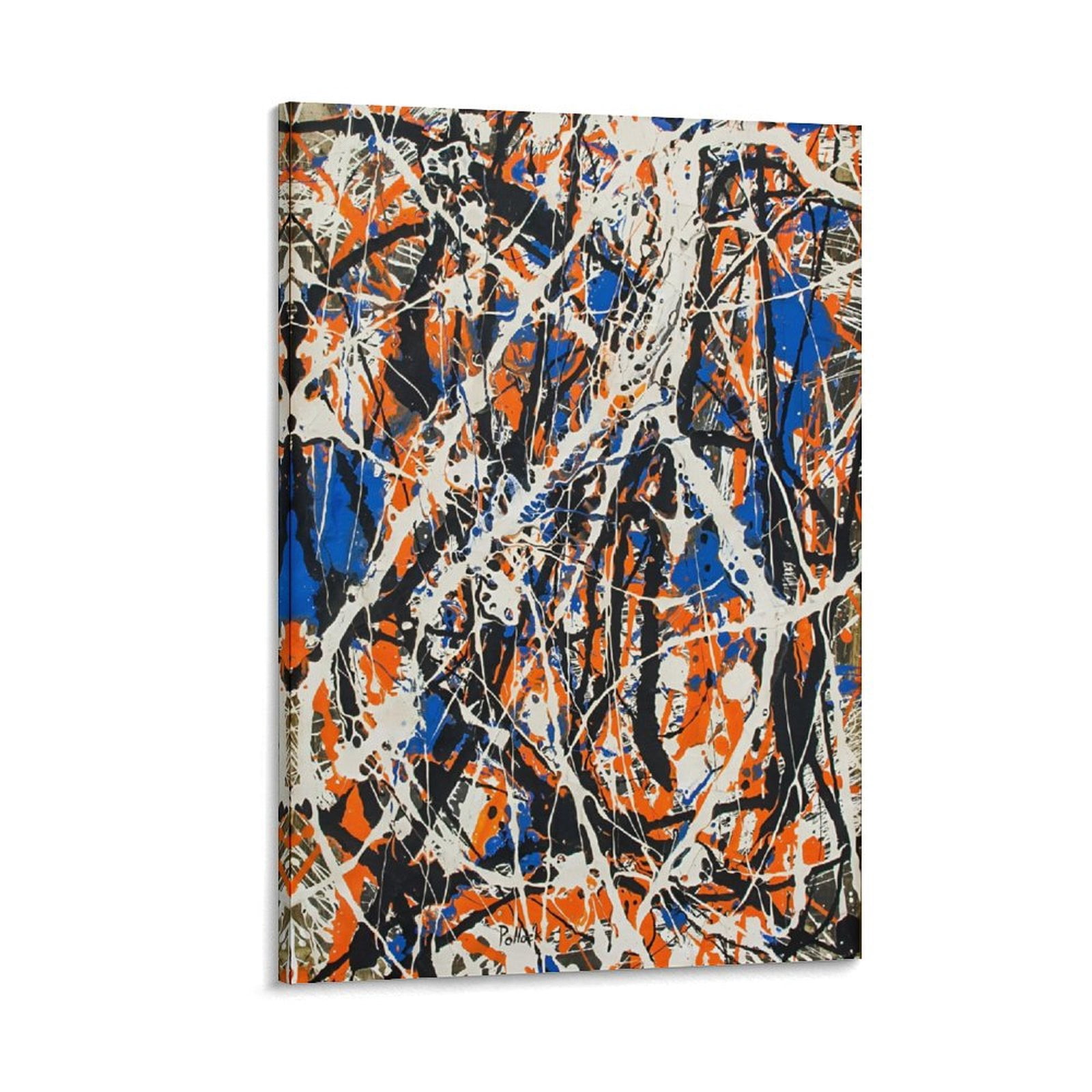 Jackson Pollock Canvas Wall Art Framed 《Untitled No.15》 Print Paintings ...
