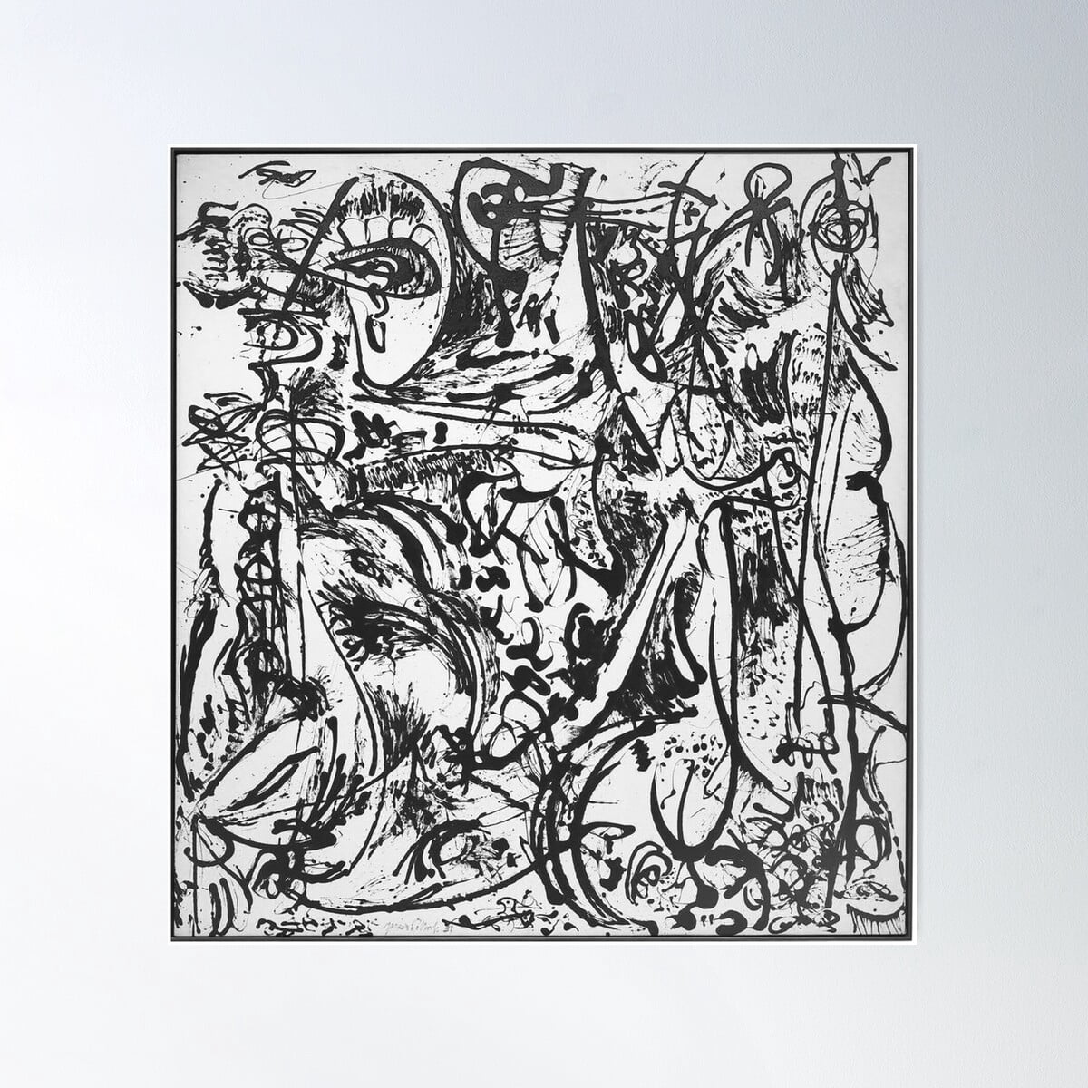 Jackson Pollock Last Works Poster Wall Art, Modern Wall Decor For ...