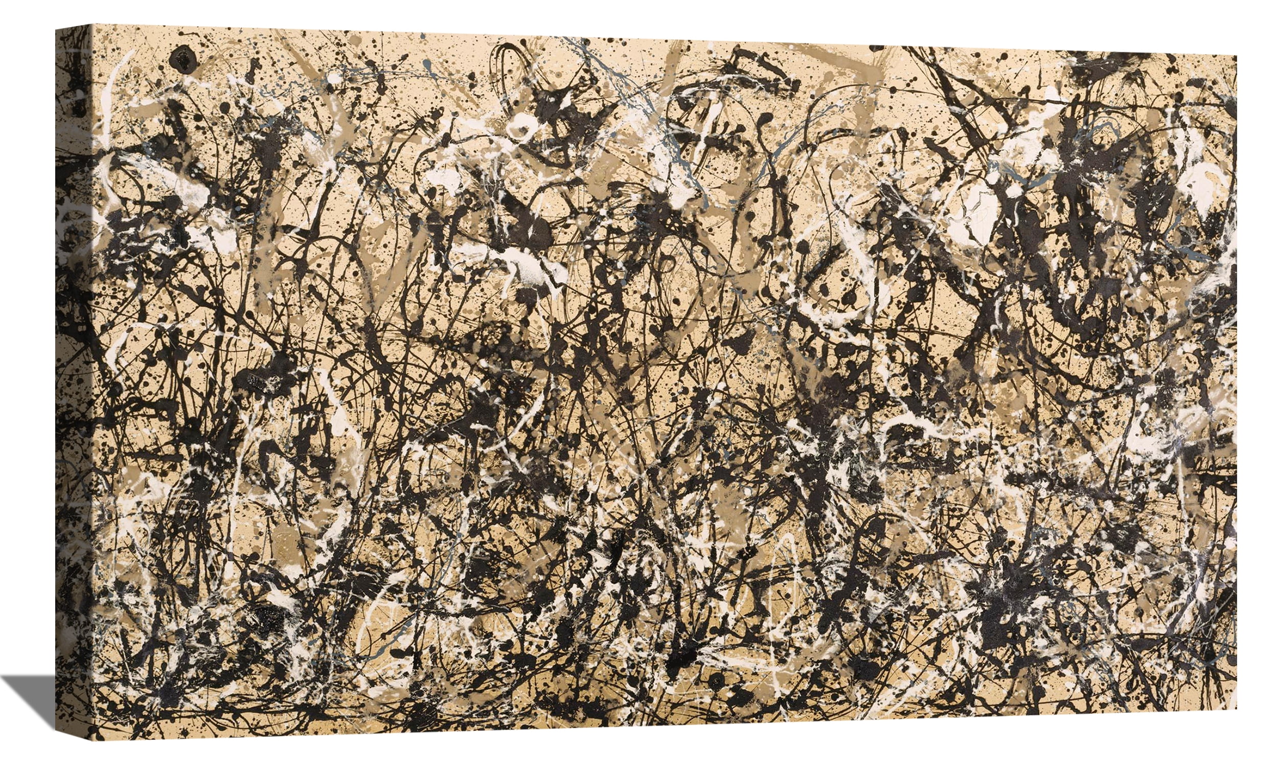 Jackson Pollock Painting Abstract Wall Art Autumn Rhythm Framed Canvas ...