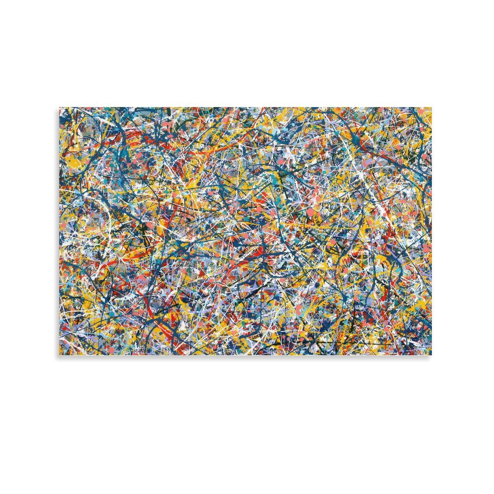 Jackson Pollock Poster Abstract Expressionist Painter, Modern Art ...