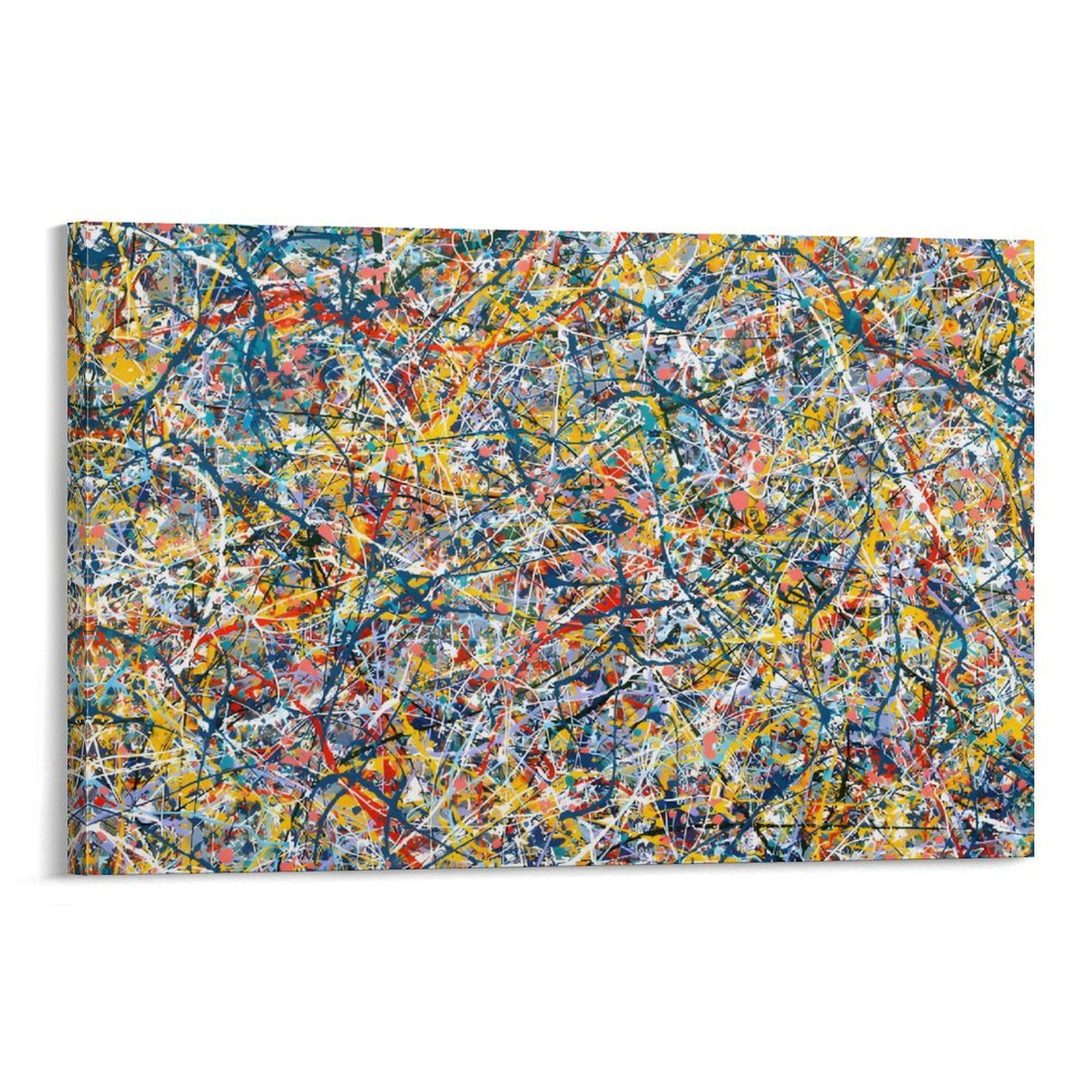 Jackson Pollock Poster Abstract Expressionist Painter, Modern Art ...