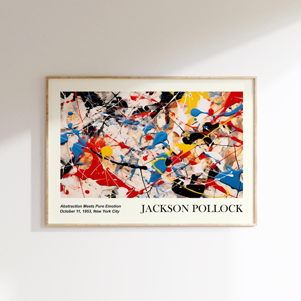 Jackson Pollock Poster - Colorful Wall Art As Pollock Print, Pollock ...