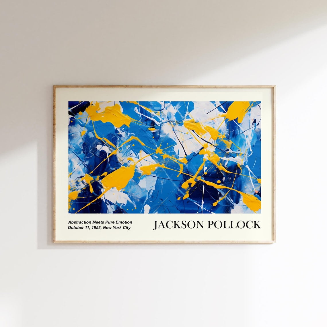 Jackson Pollock Poster - Colorful Wall Art As Pollock Print, Pollock ...