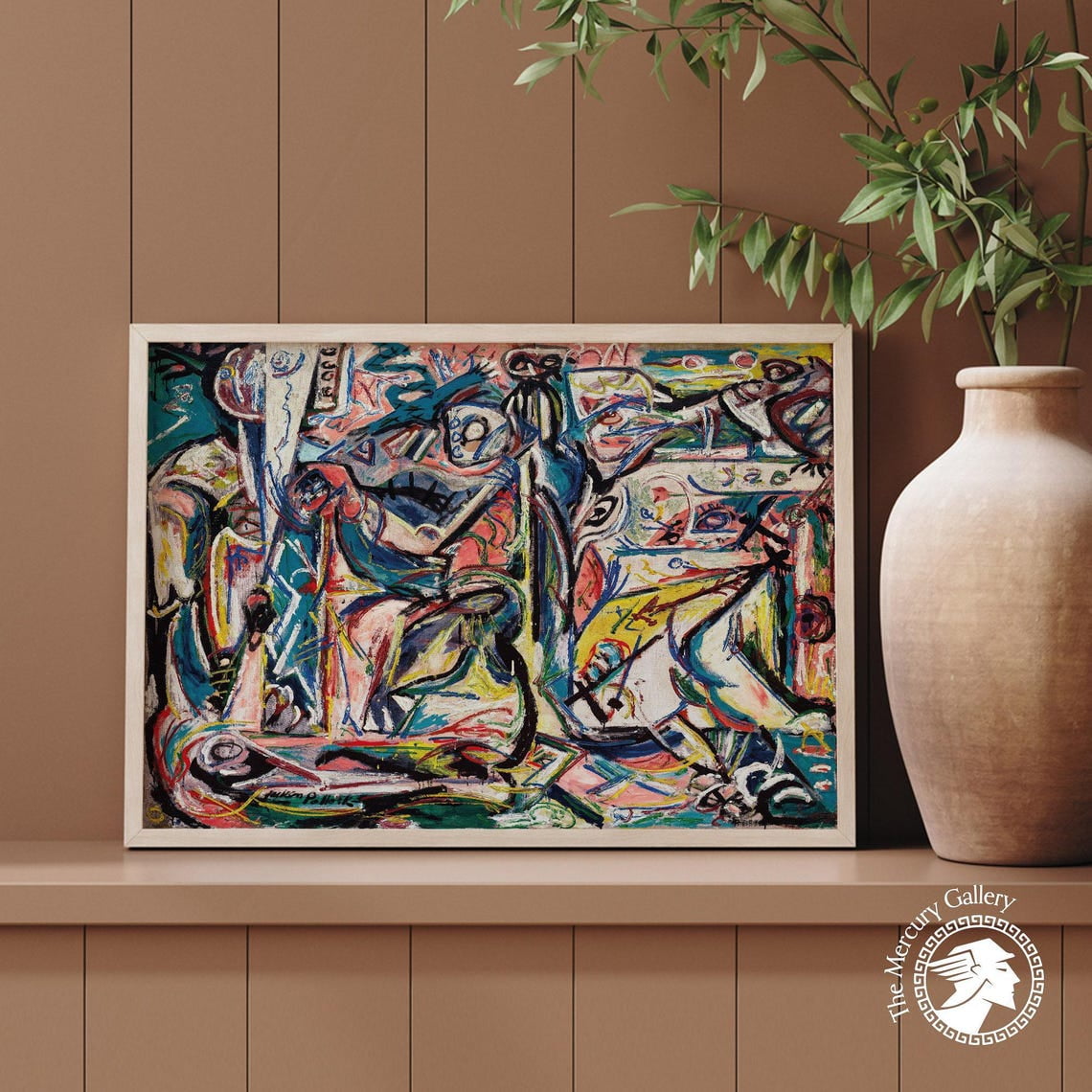 Jackson Pollock Poster, Convergence Abstract Expressionism Art Print ...