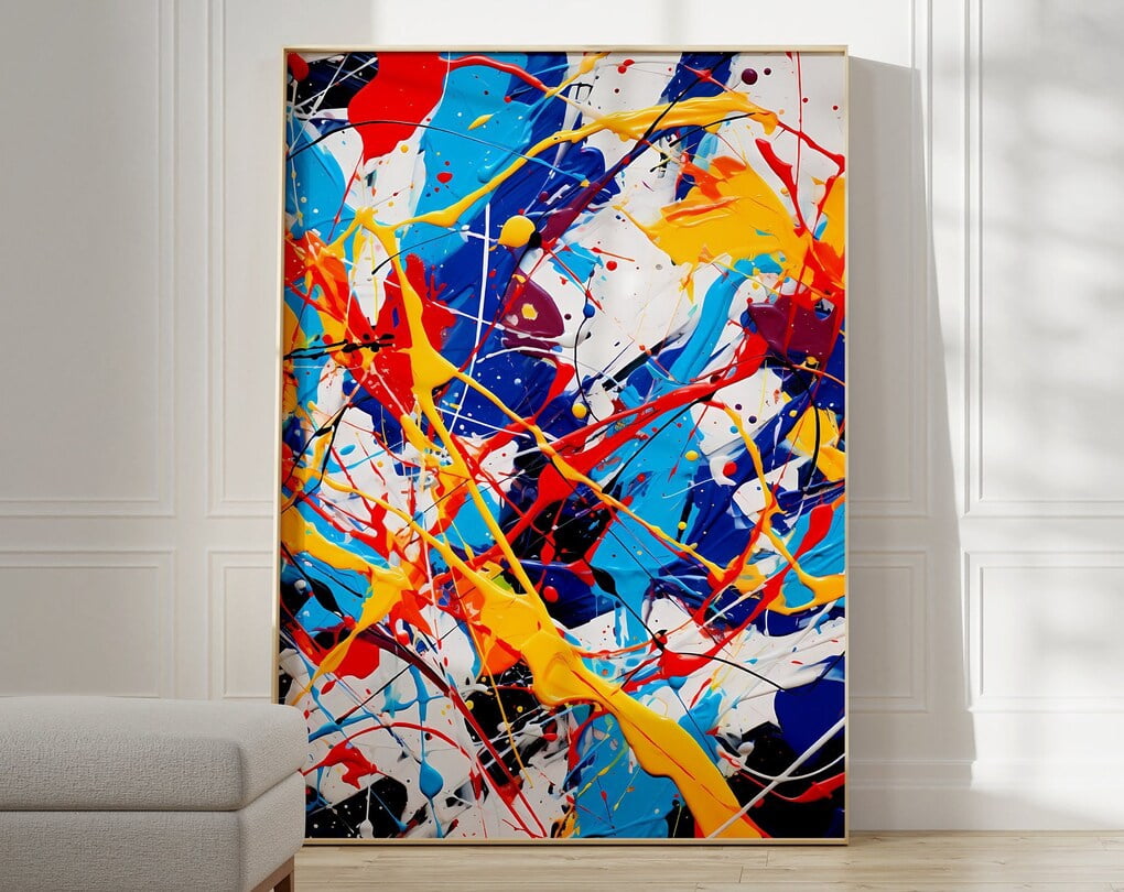 Jackson Pollock Poster - Maximalist Wall Decor Abstract Art Poster ...