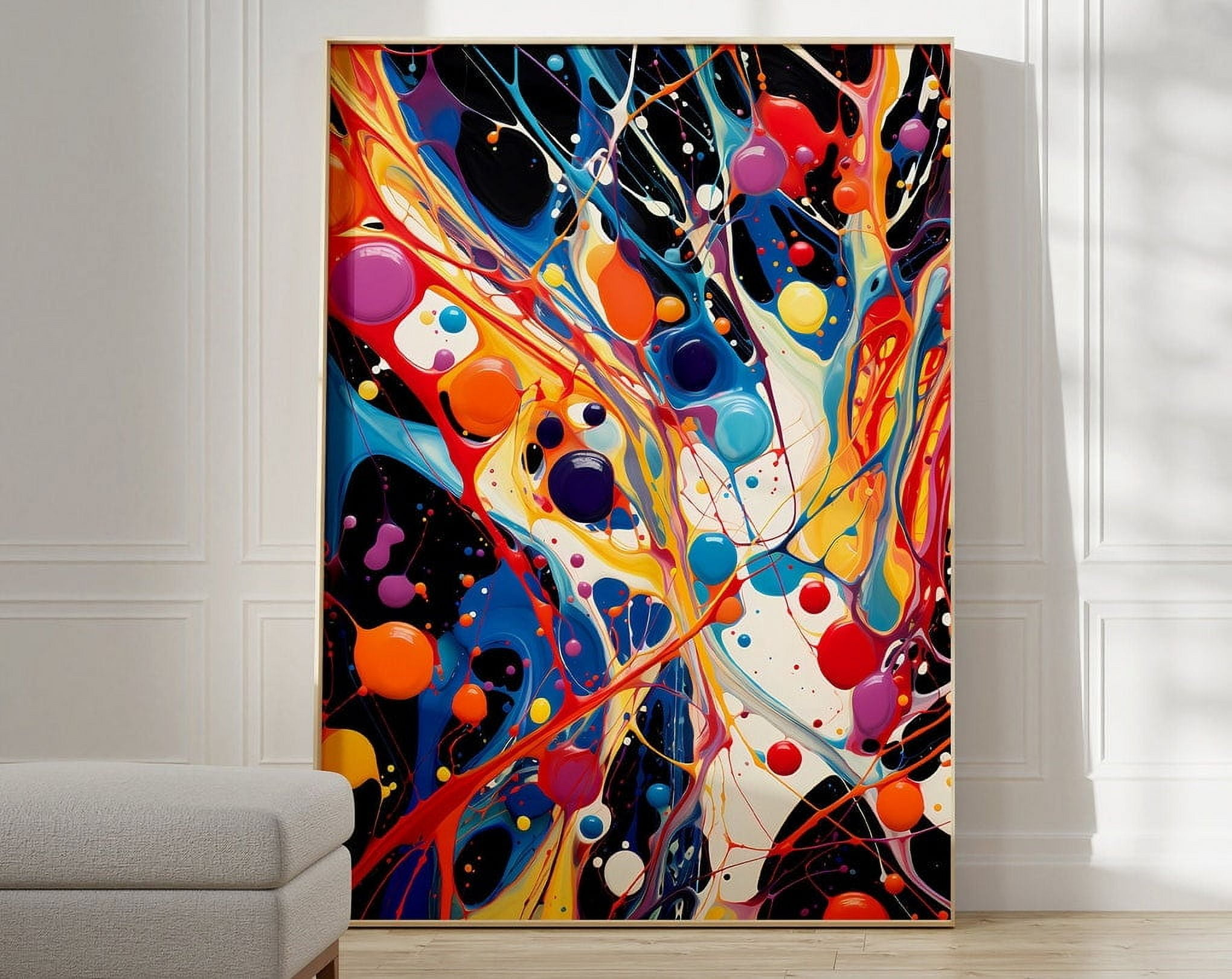 Jackson Pollock Poster - Modern Colorful Wall Art Trendy Wall Art ...