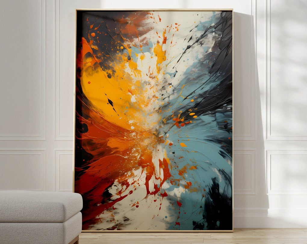 Jackson Pollock Poster - Modern Colorful Wall Art Trendy Wall Art ...