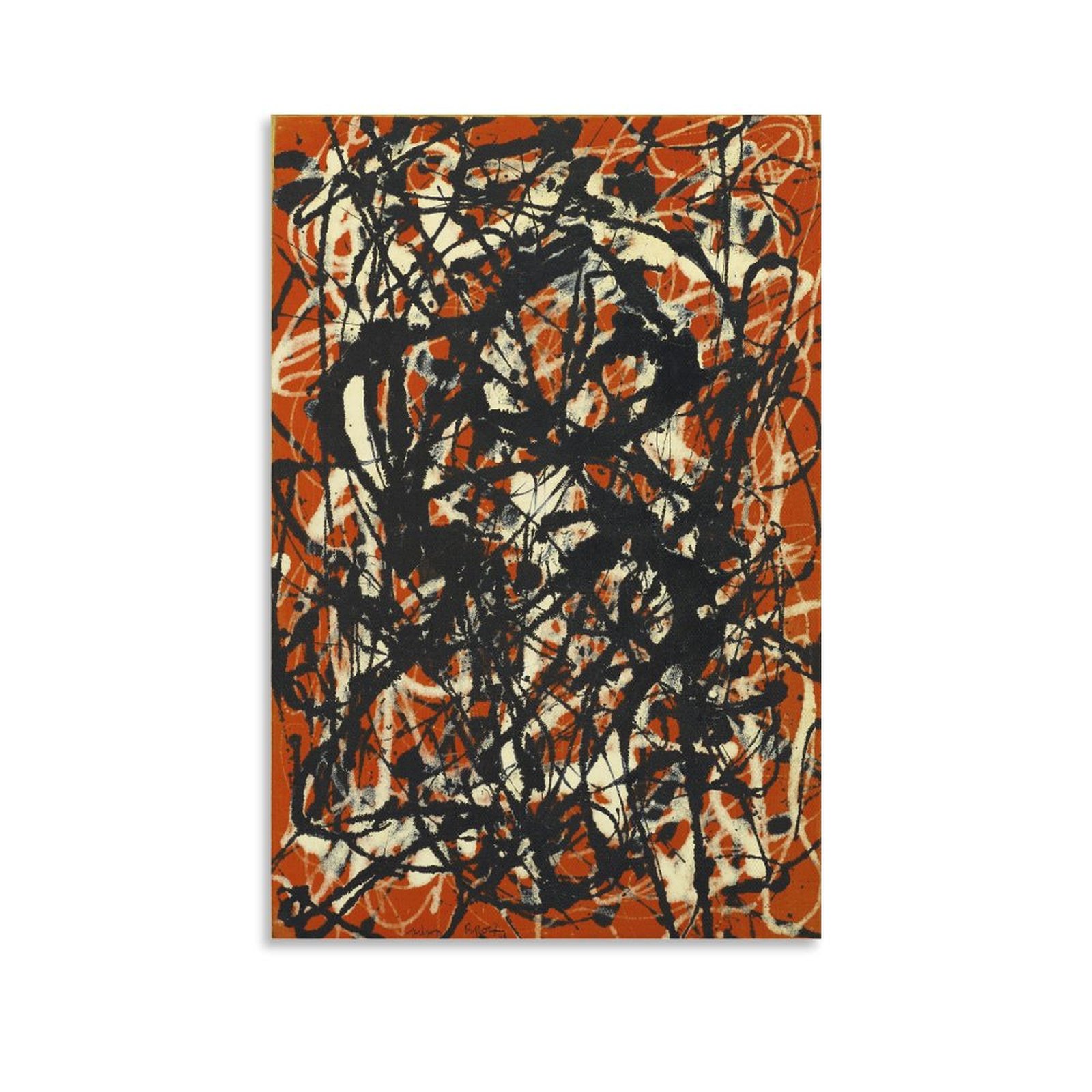 Jackson Pollock Poster The Painter Dribbled His Work Canvas Art Poster ...