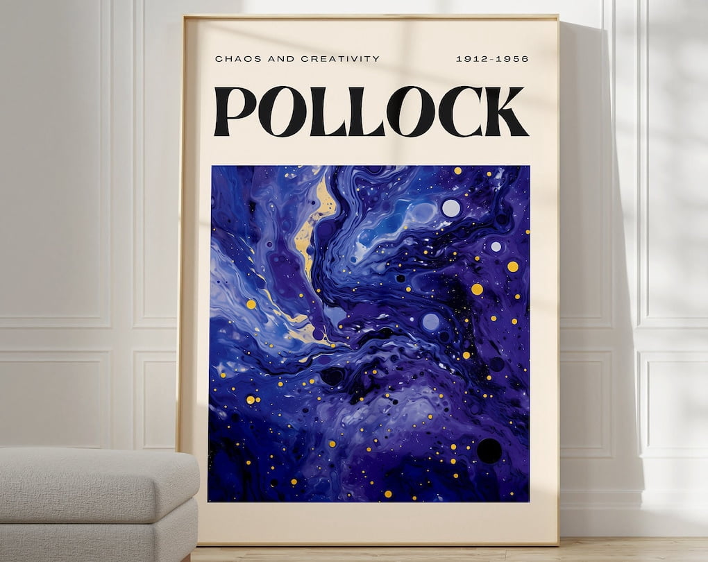 Jackson Pollock Poster - Trendy Wall Art, Modern Colorful Wall Art ...