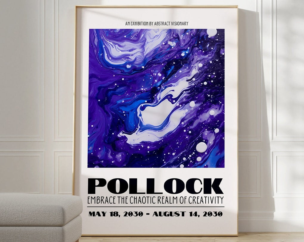 Jackson Pollock Poster - Trendy Wall Art, Modern Colorful Wall Art ...