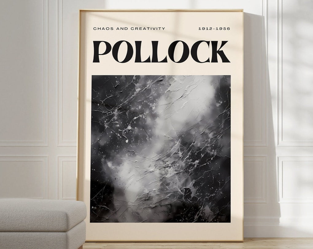 Jackson Pollock Poster - Trendy Wall Art, Modern Colorful Wall Art ...