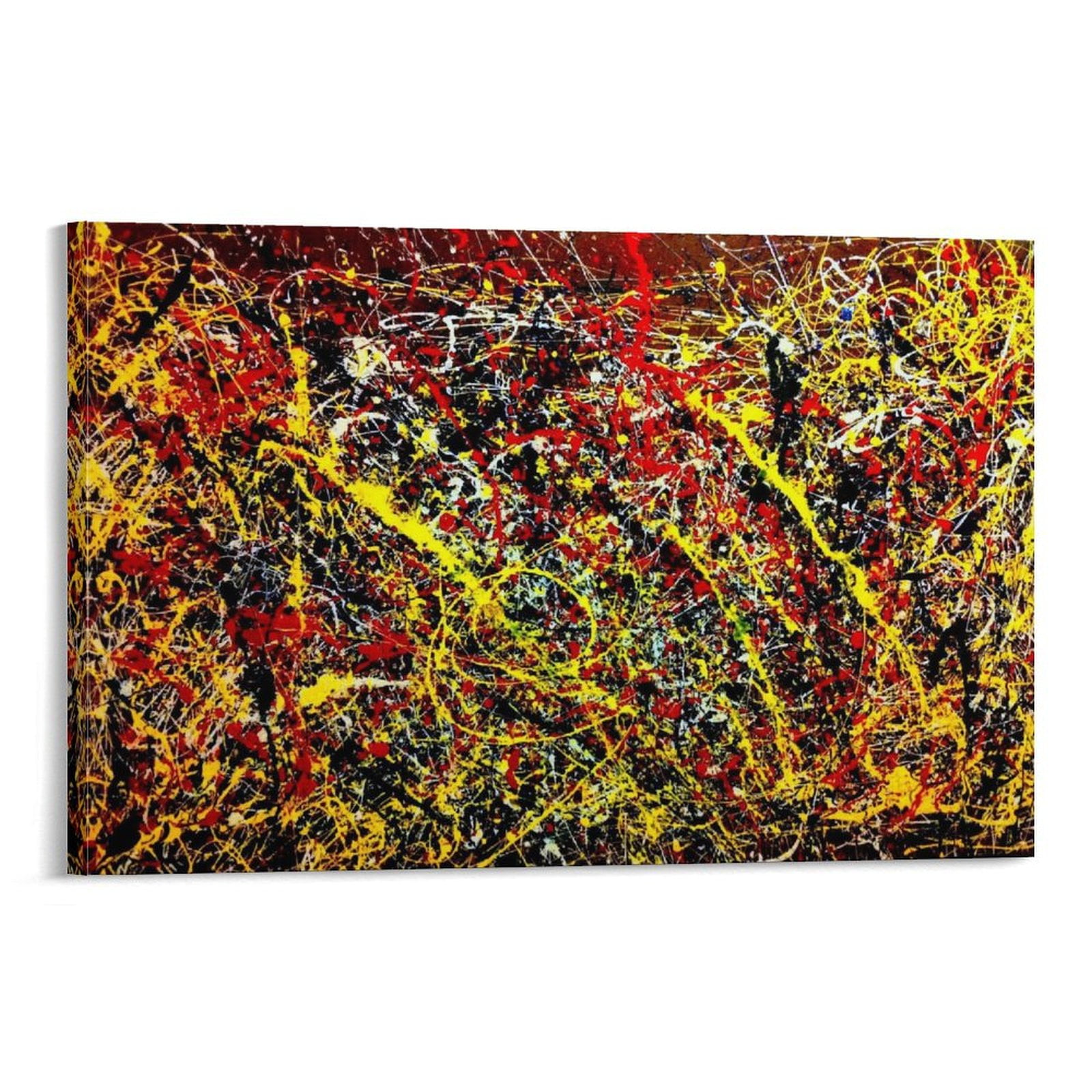Jackson Pollock Posters Drip Painting Works Painting On Canvas Wall Art ...