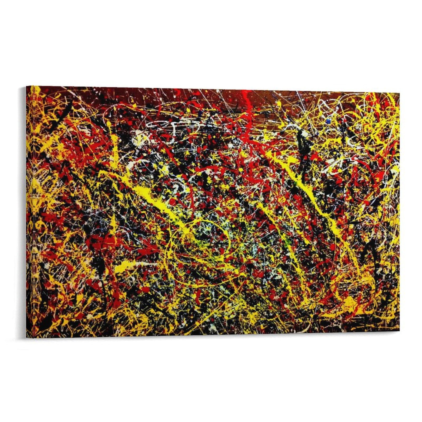 Jackson Pollock Posters Drip Painting Works Picture Print Canvas Poster ...