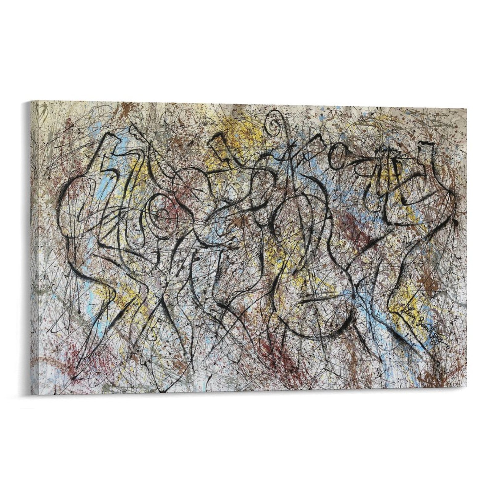 Jackson Pollock The Artist Poster AbstractPainting Wall Art Poster ...