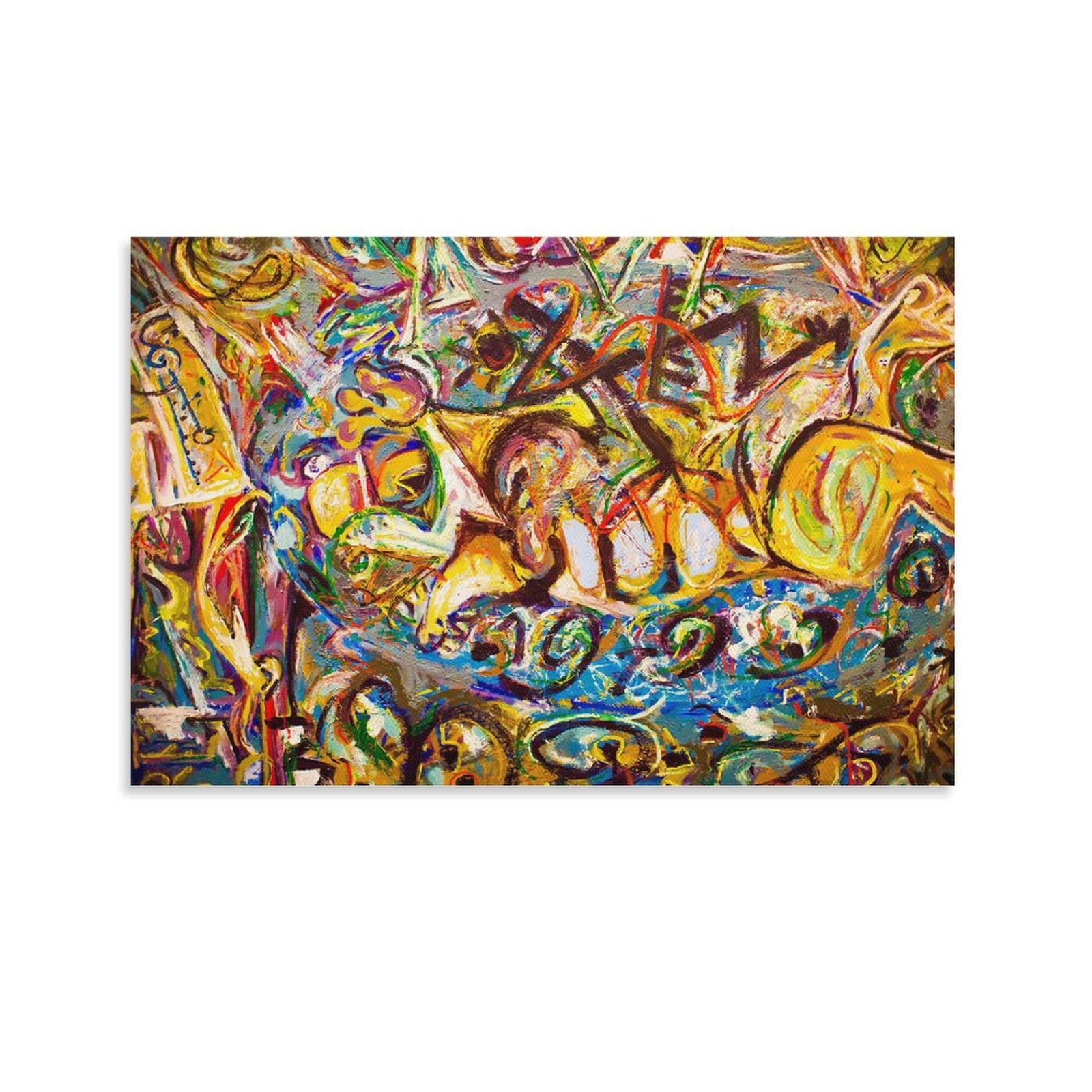Jackson Pollock The Artist Poster America AbstractPainting Posters Wall ...