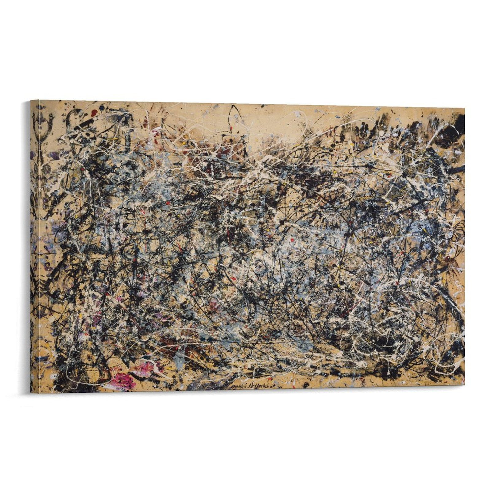 Jackson Pollock The Artist Poster America Drip Painting Home Decor ...