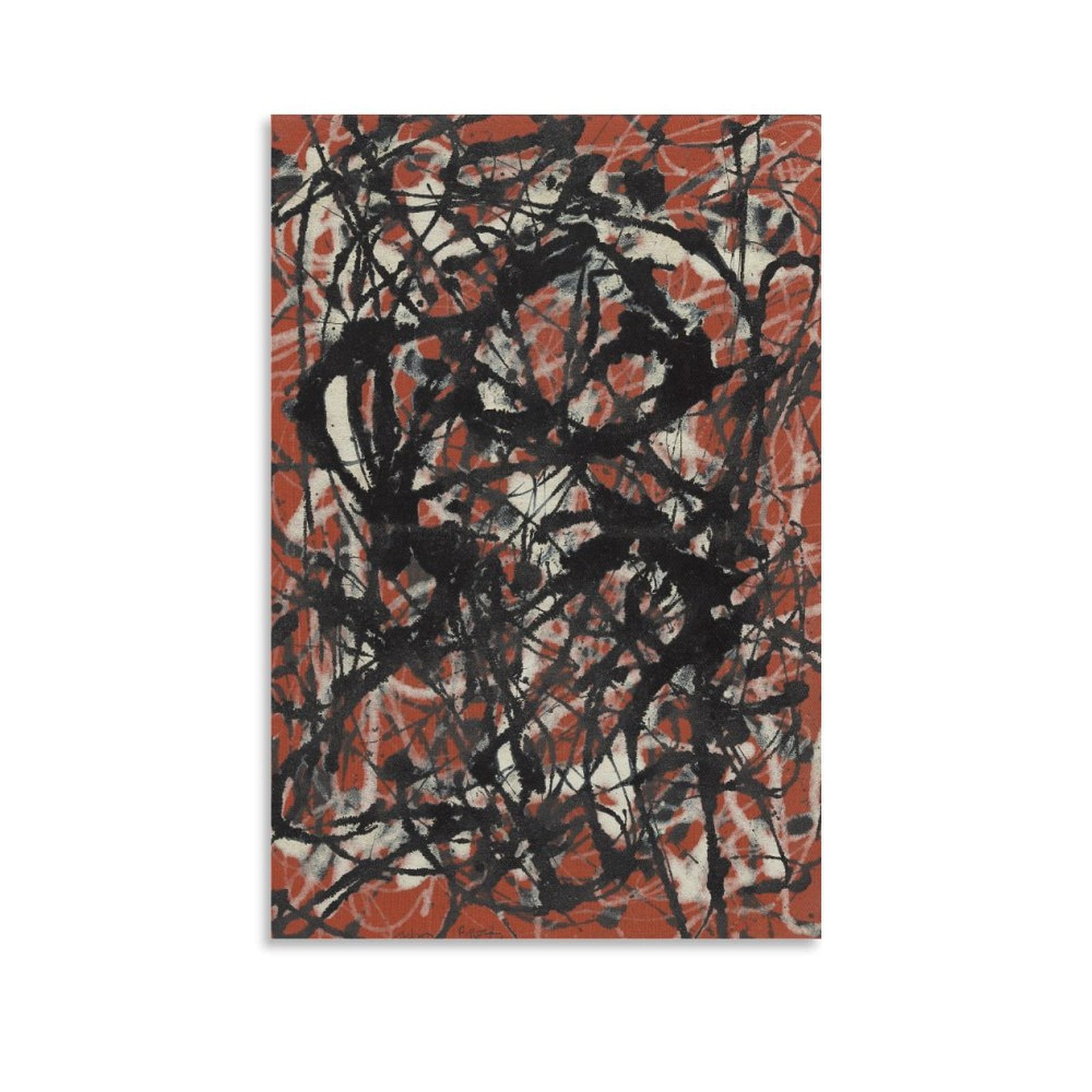 Jackson Pollock The Artist Poster America Painter Wall Art Picture ...