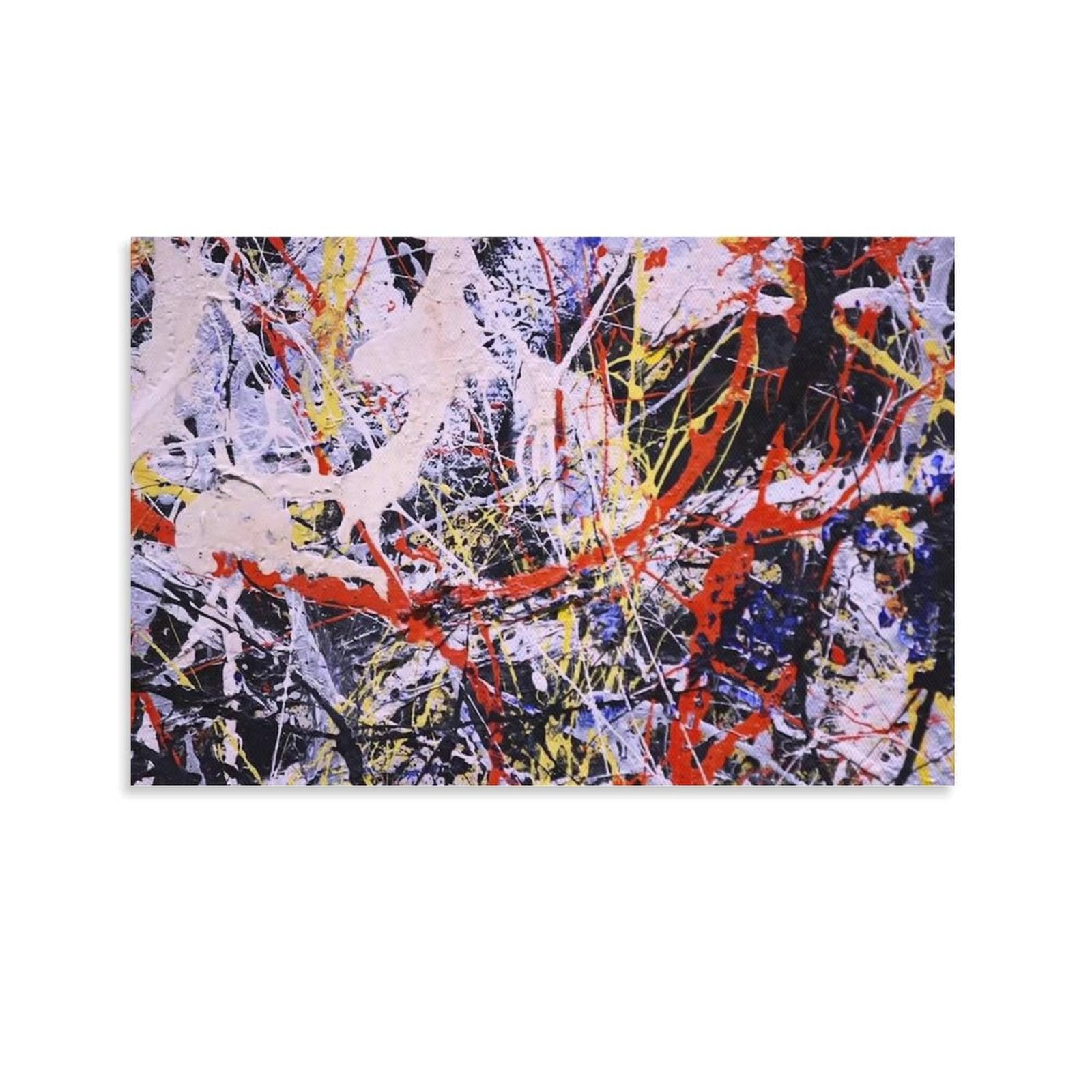 Jackson Pollock The Artist Poster Painter Drip Painting Picture Print ...