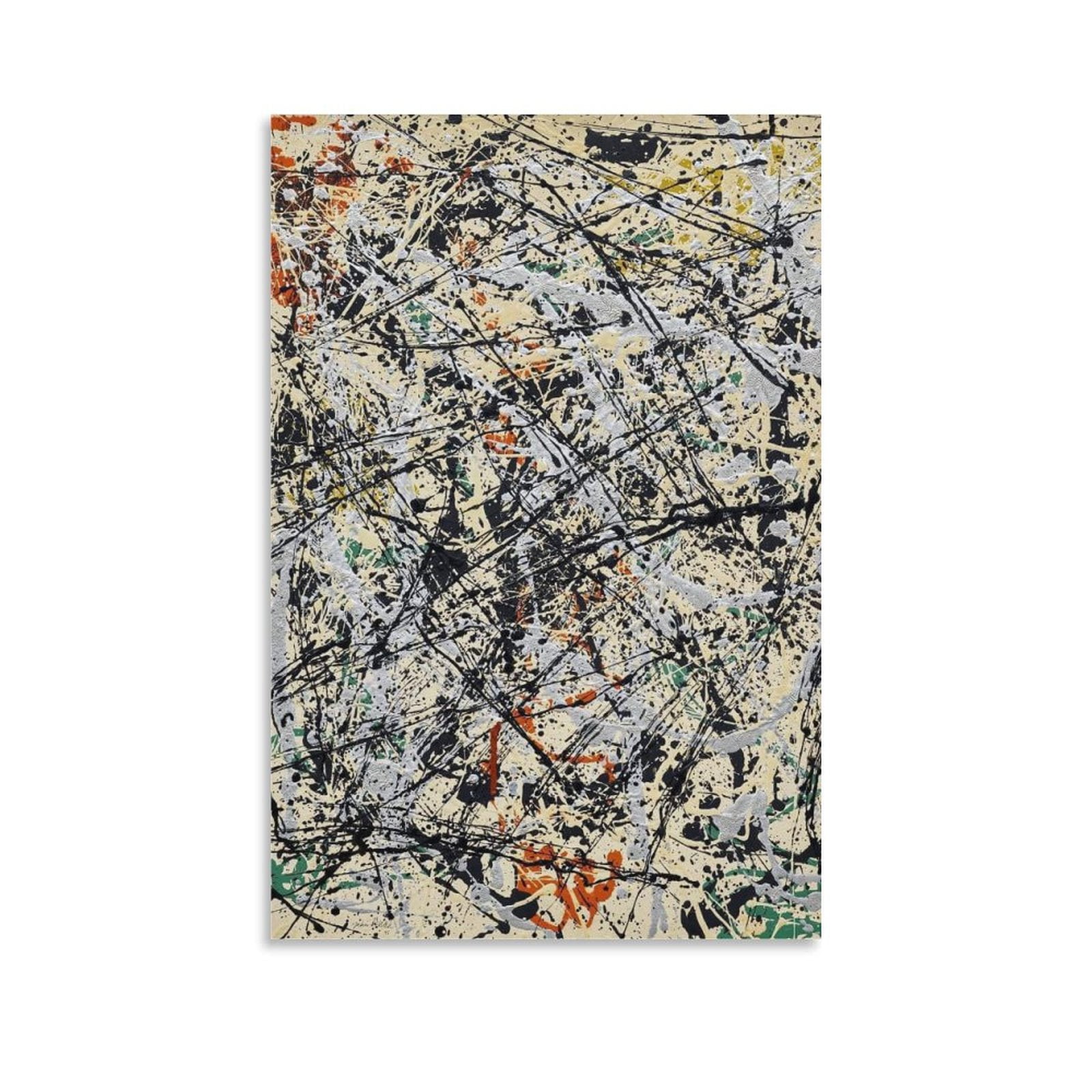 Jackson Pollock The Painter Dribbled His Work Poster Painting On Canvas ...