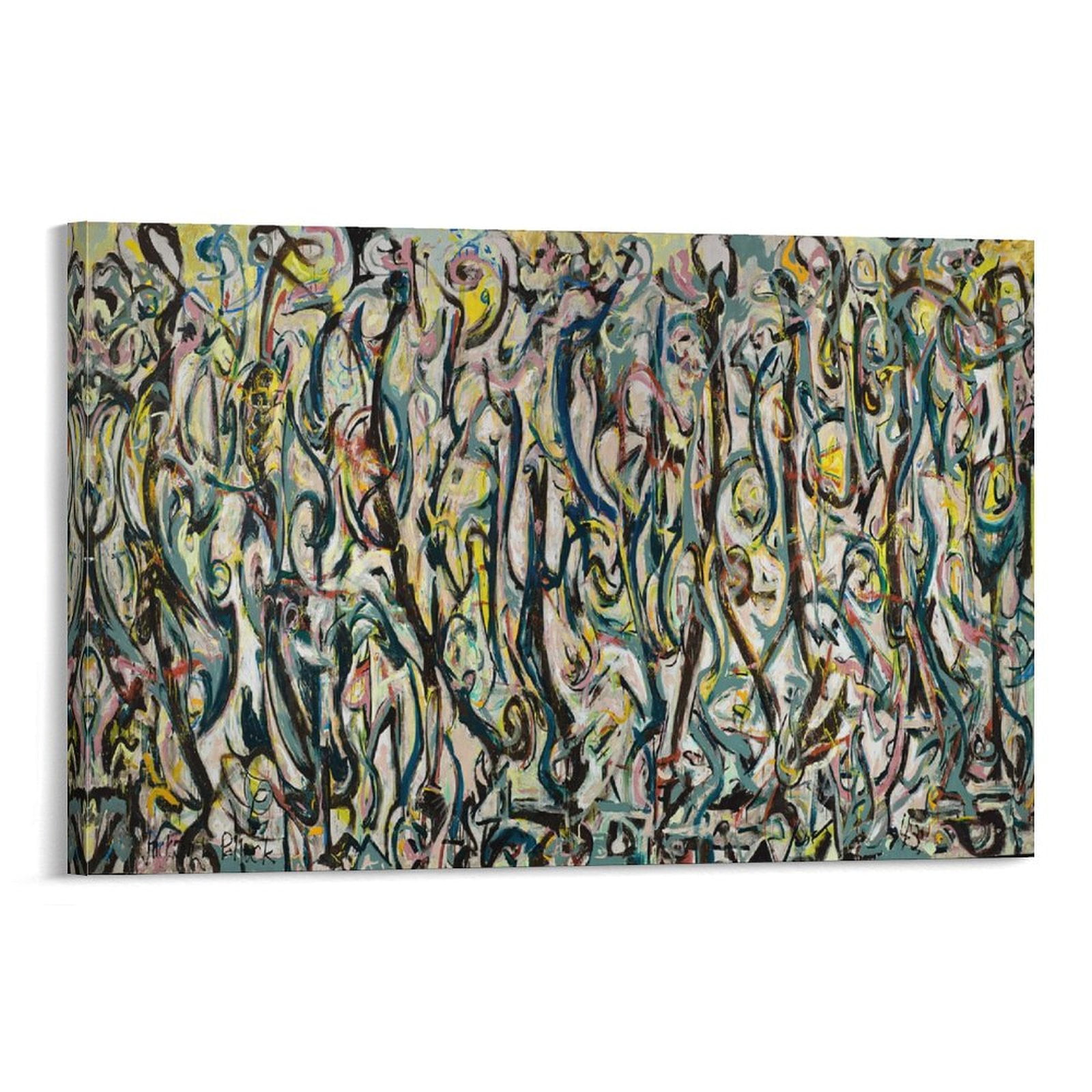 Jackson Pollock's Mural Painting Poster Canvas Wall Art Poster ...