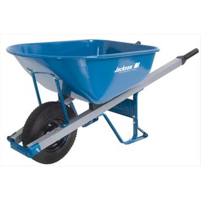Jackson Professional Tools Steel Contractor Wheelbarrow With Steel ...