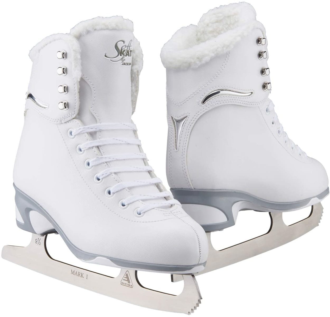 Jackson Skates JS180 Ladies SoftSkate Figure Skates, White Fleece ...