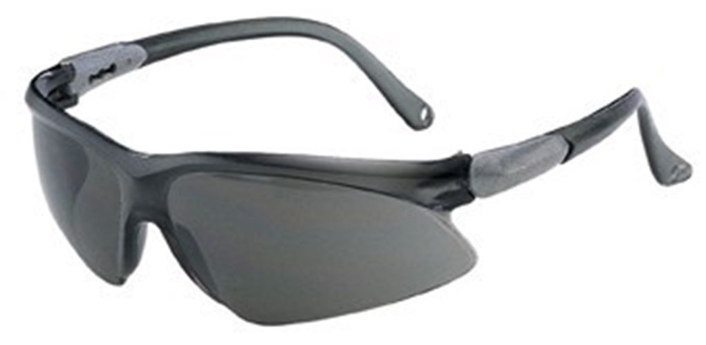 Jackson Visio Safety Glasses with Silver Temple and Smoke Anti-Fog Lens ...