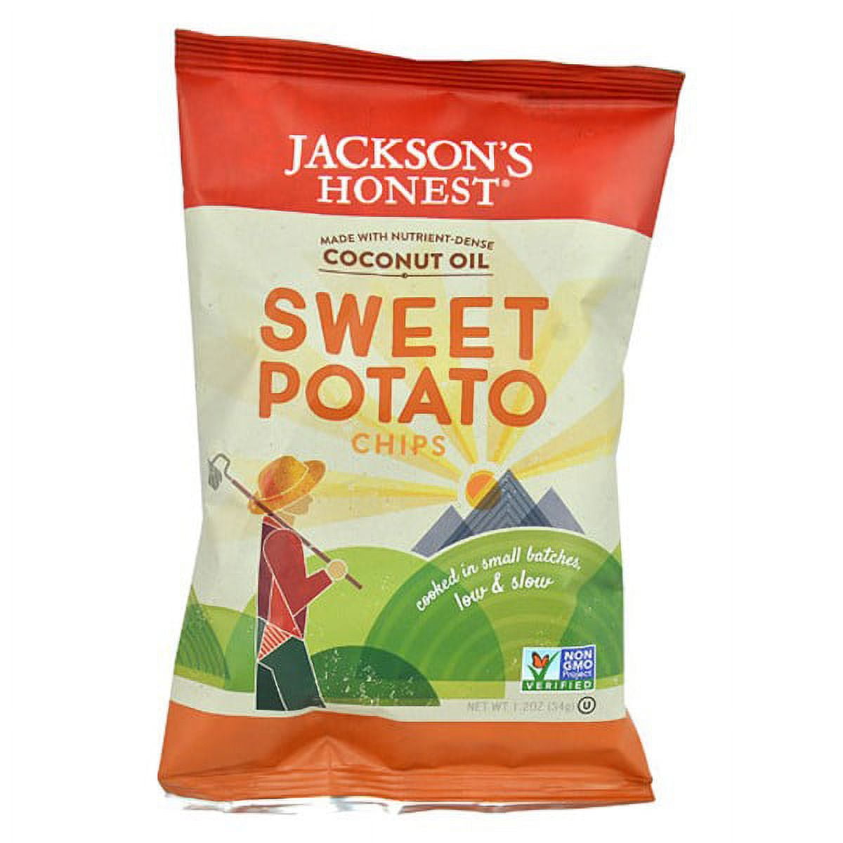 Jackson's Honest Sweet Potato Chips 1.2 oz Bags - Pack of 36 - Walmart.com
