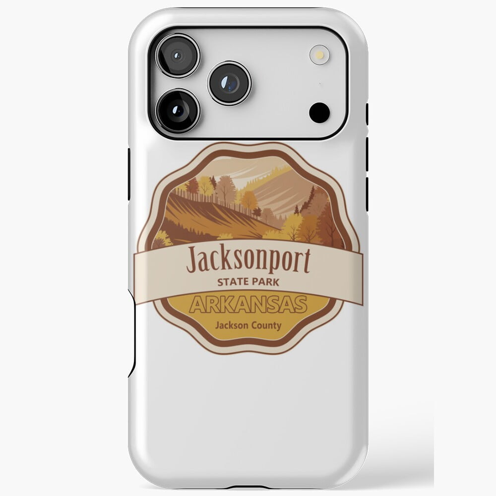 Jacksonport Arkansas Scenic Travel Adventure Artwork iPhone Case 17 16 ...