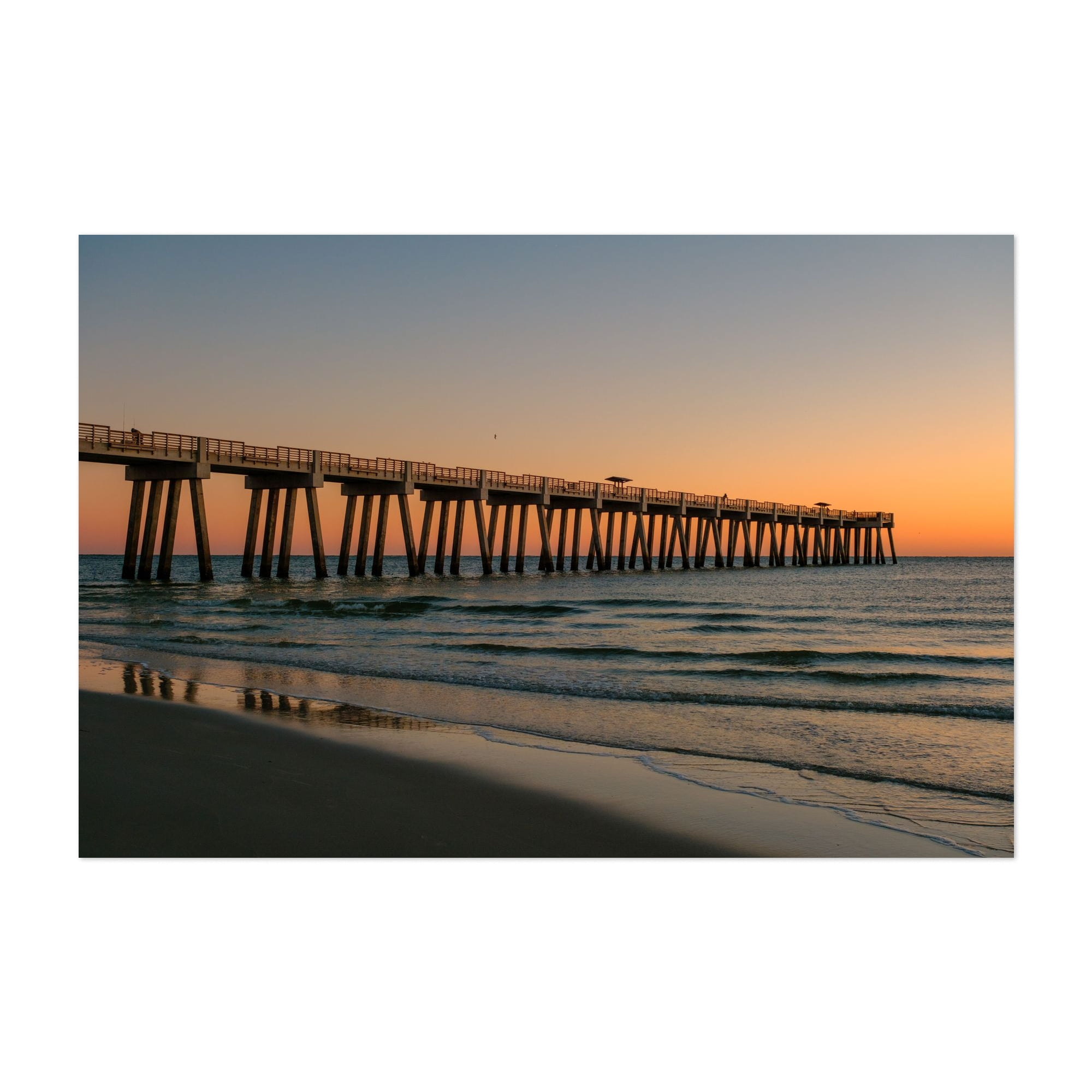 Jacksonville Beach Pier at Sunrise - Jacksonville Beach Florida ...
